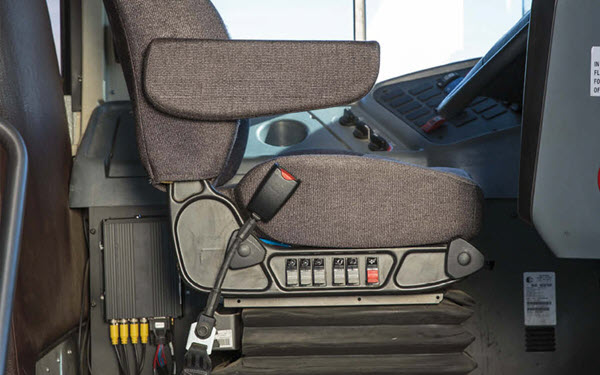 School Bus Inside Driver Seat